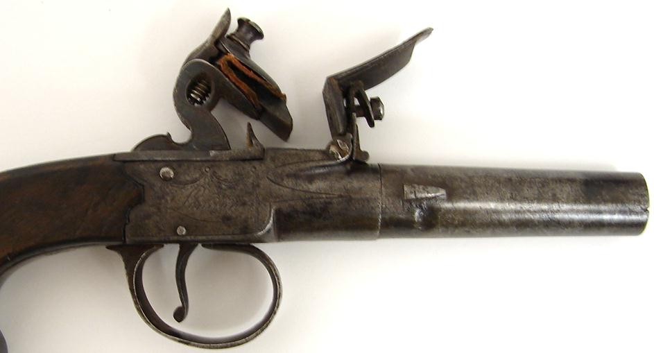 English Boxlock Flintlock pistol by Ketland & Co, London. Has turn-off ...