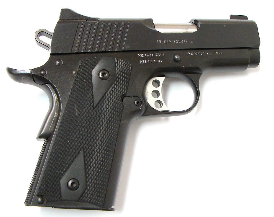 Kimber Ultra Carry II .45 ACP caliber pistol. Carry model with night ...