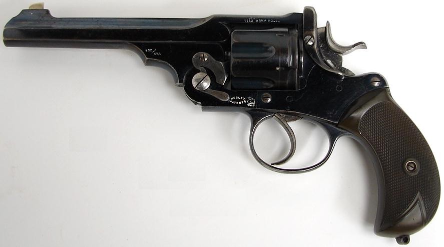 Webley WG Army Model 1896 .455 caliber revolver. Very good plus to ...