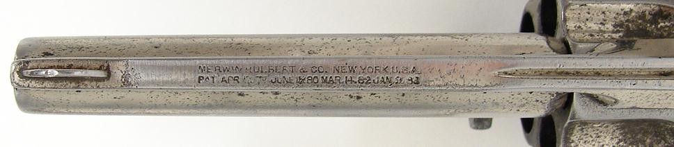 Merwin & Hulbert Pocket model .38 caliber revolver with pearl grips and ...