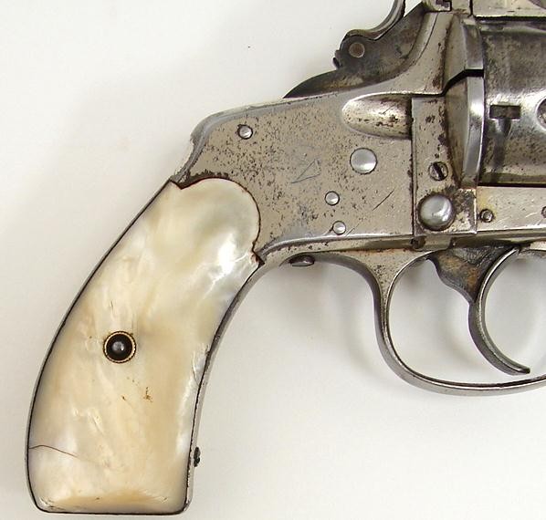 Merwin & Hulbert Pocket model .38 caliber revolver with pearl grips and ...