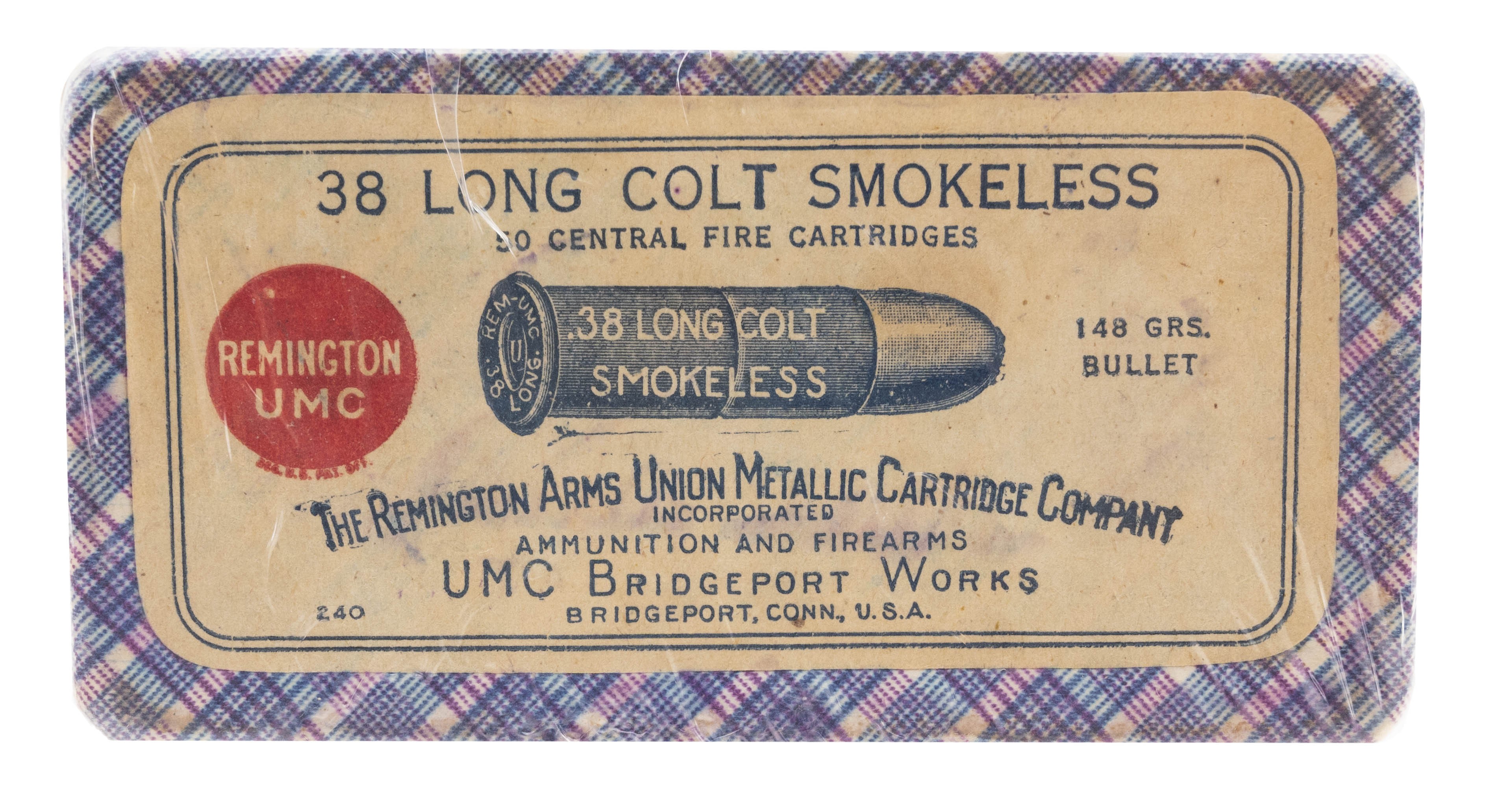 38 Long Colt Smokeless Central Fire Cartridges (AM723) - Collector’s ...