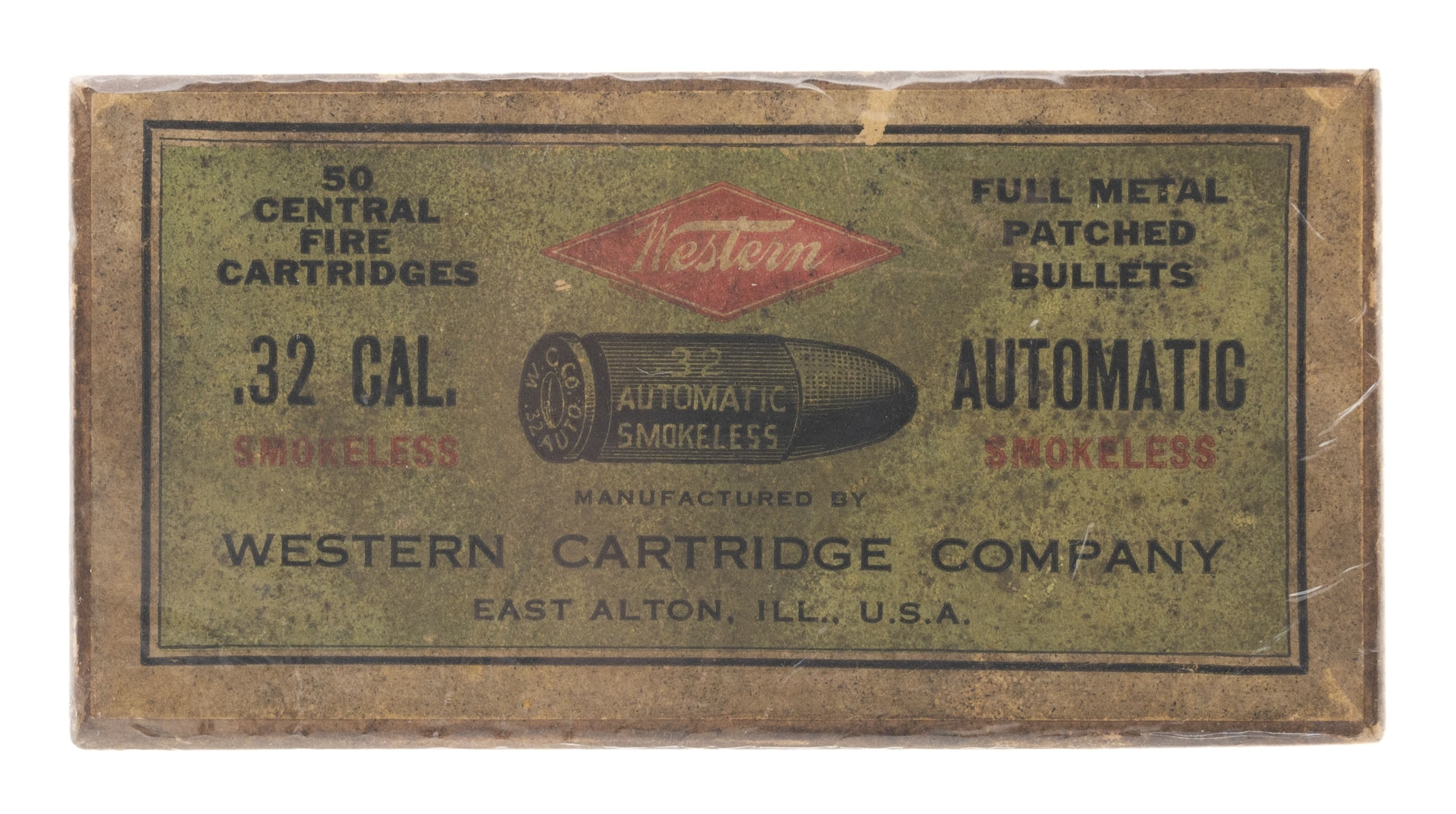 .32 Automatic Smokeless FMJ By Western (AM795) - Collectors Firearms