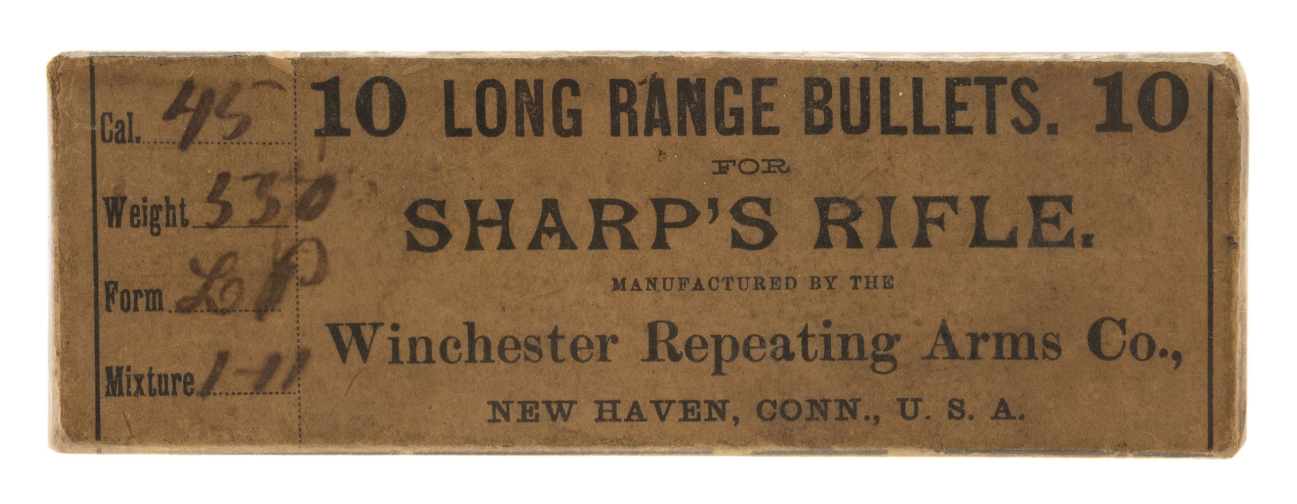 45Cal.-550 Weight Long Range Bullets for Sharps Rifle (AN049 ...