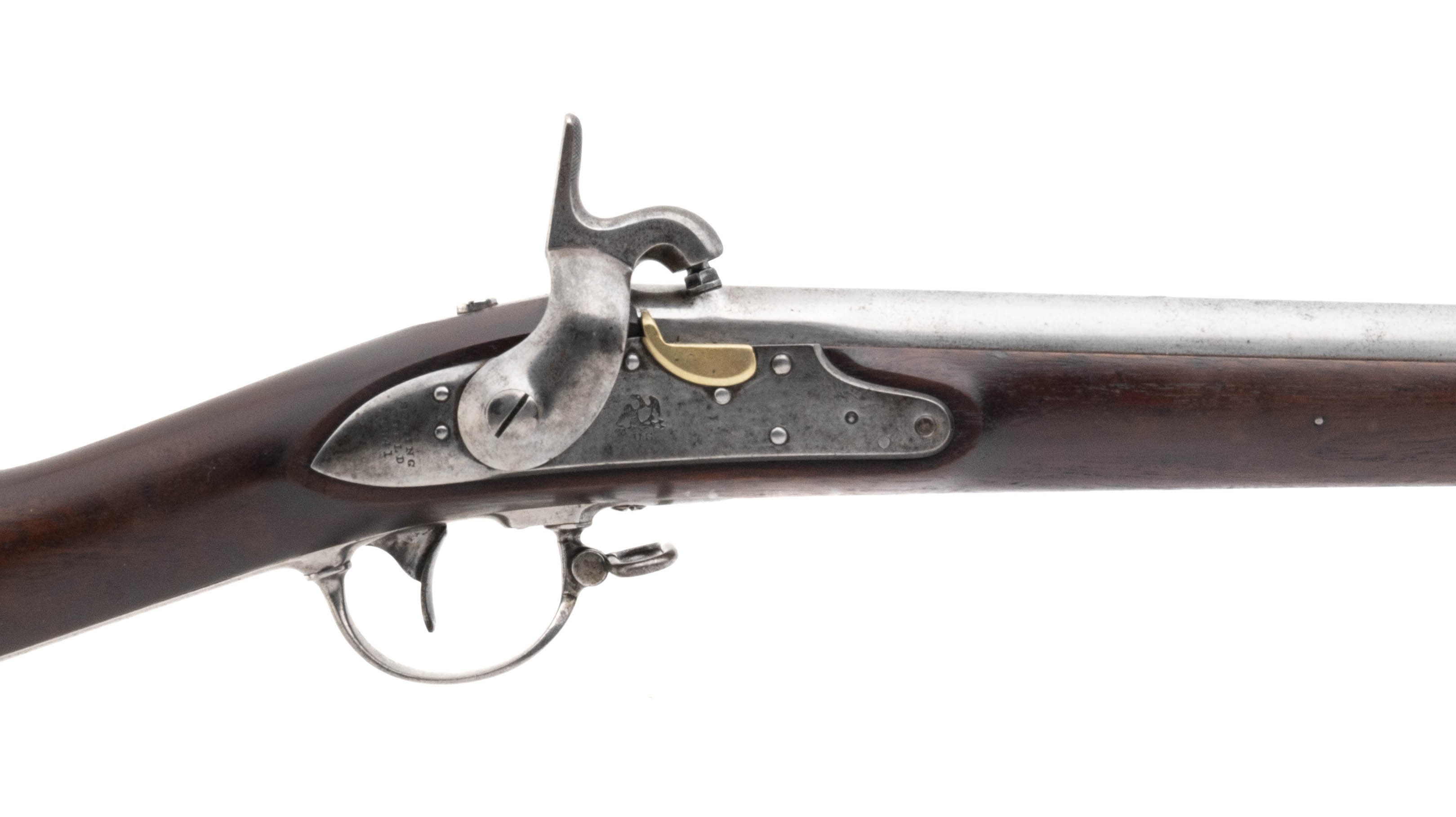 U.S. Springfield Model 1840 converted Percussion Musket .69 caliber ...