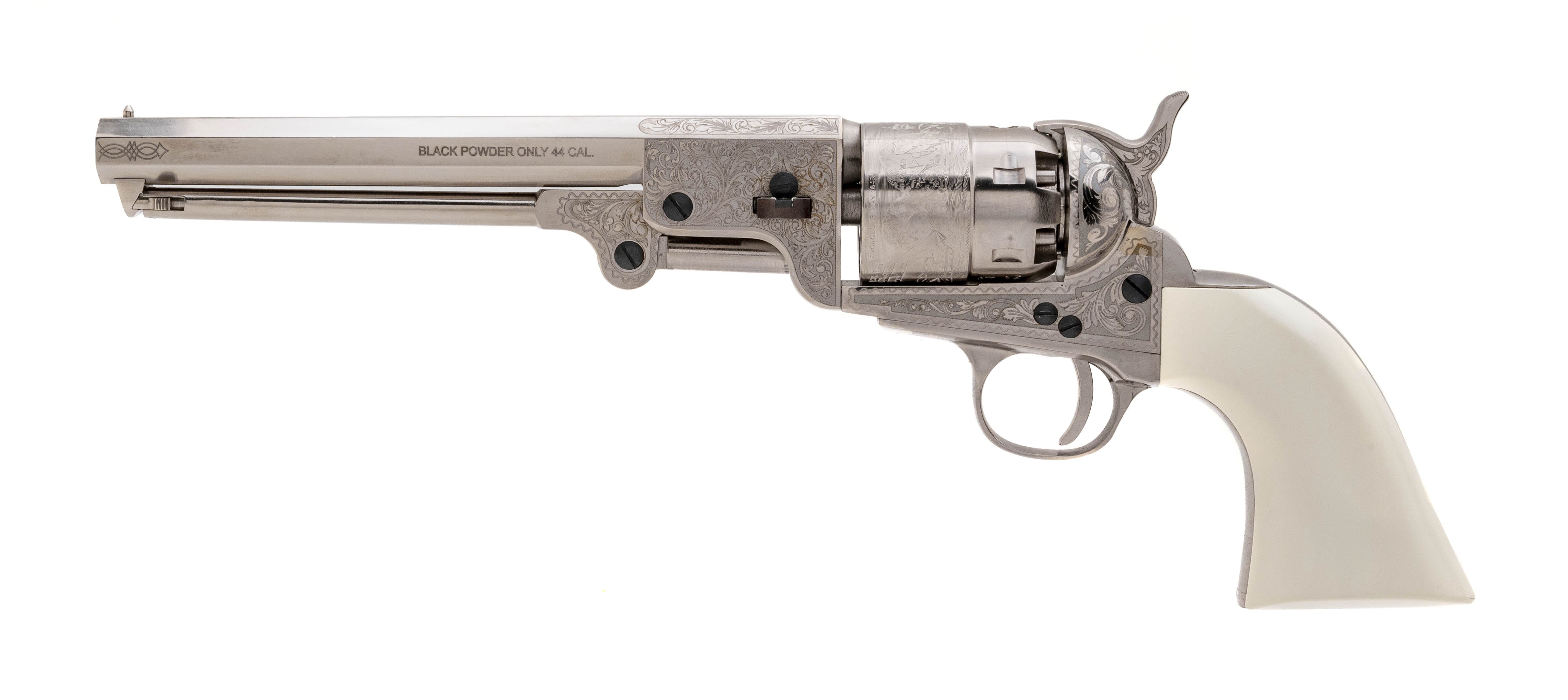 Traditions 1851 Navy Engraved Revolver 44Cal (BP285) - Collectors Firearms