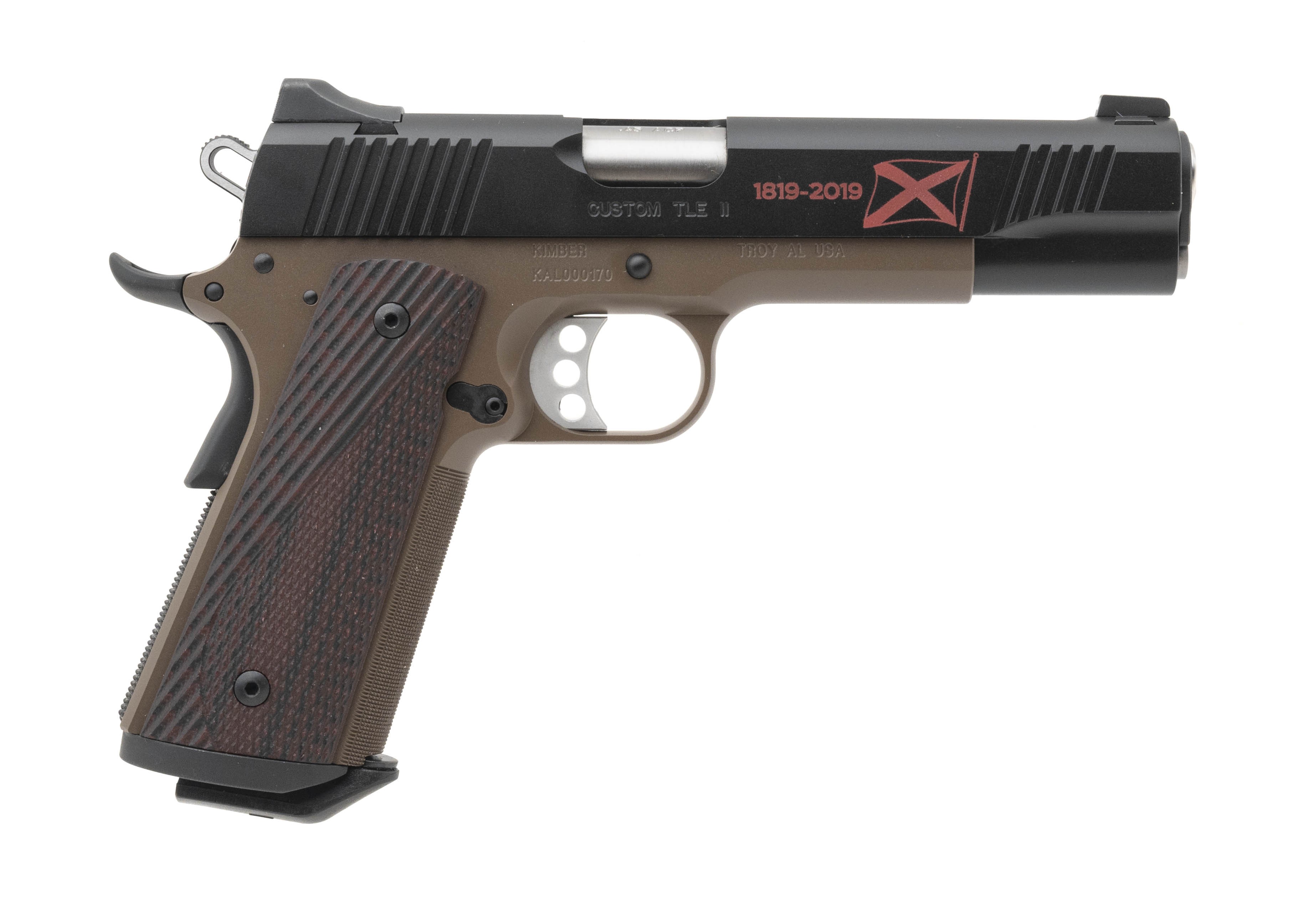 Kimber Custom TLE II "Alabama's 200 Year Anniversary" Pistol .45Acp ...