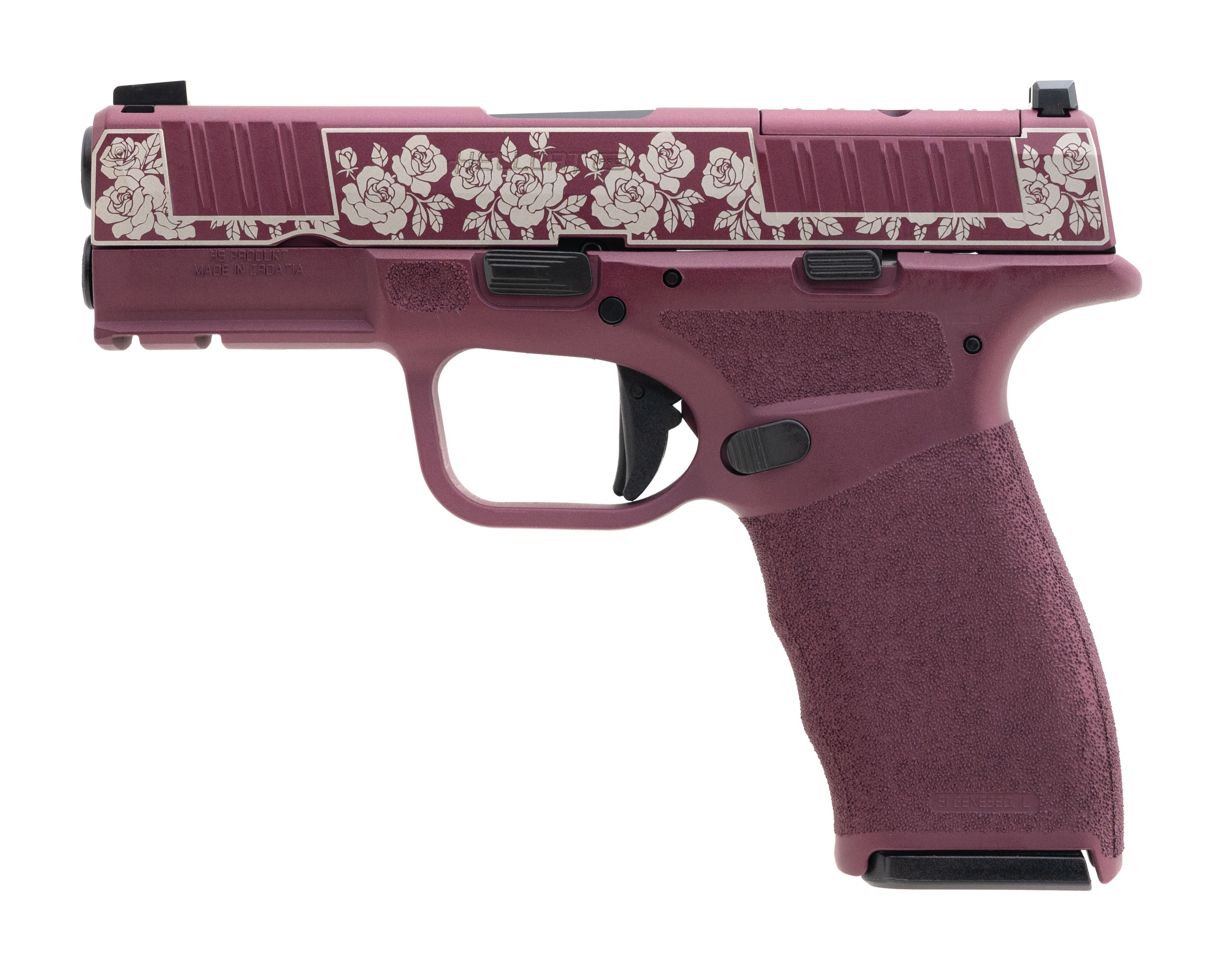 Springfield "Distressed Black Cherry & Roses" Hellcat Pro OSP Pistol ...
