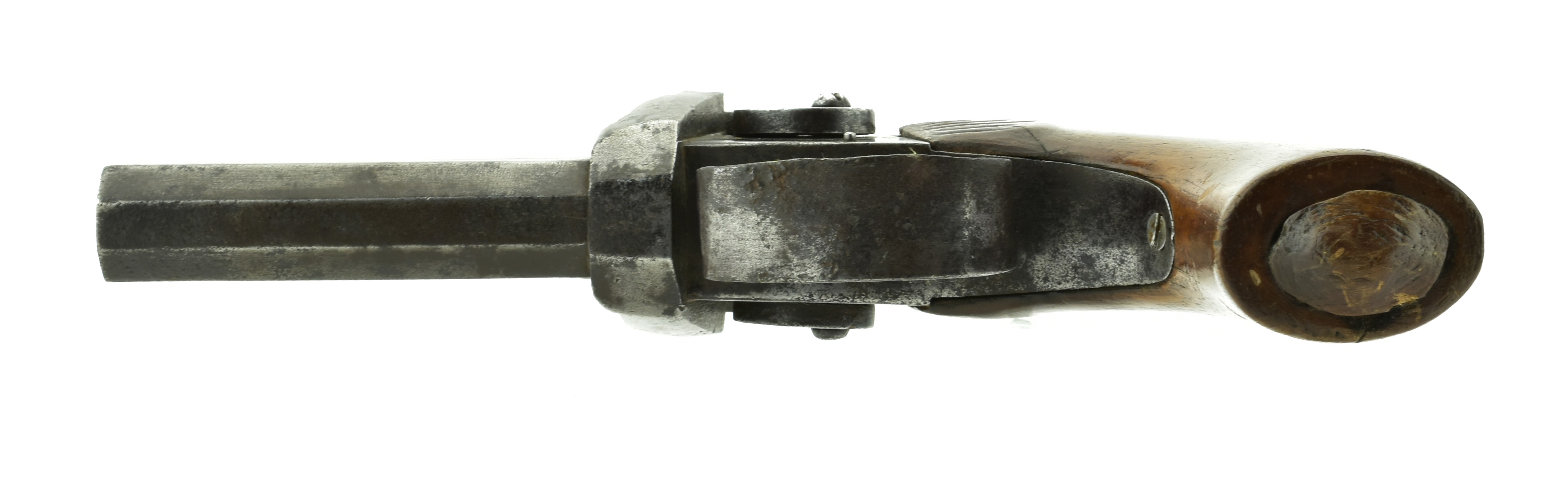 Large 60 Caliber Double Barrel Percussion Pistol. (AH5304) - Collector ...