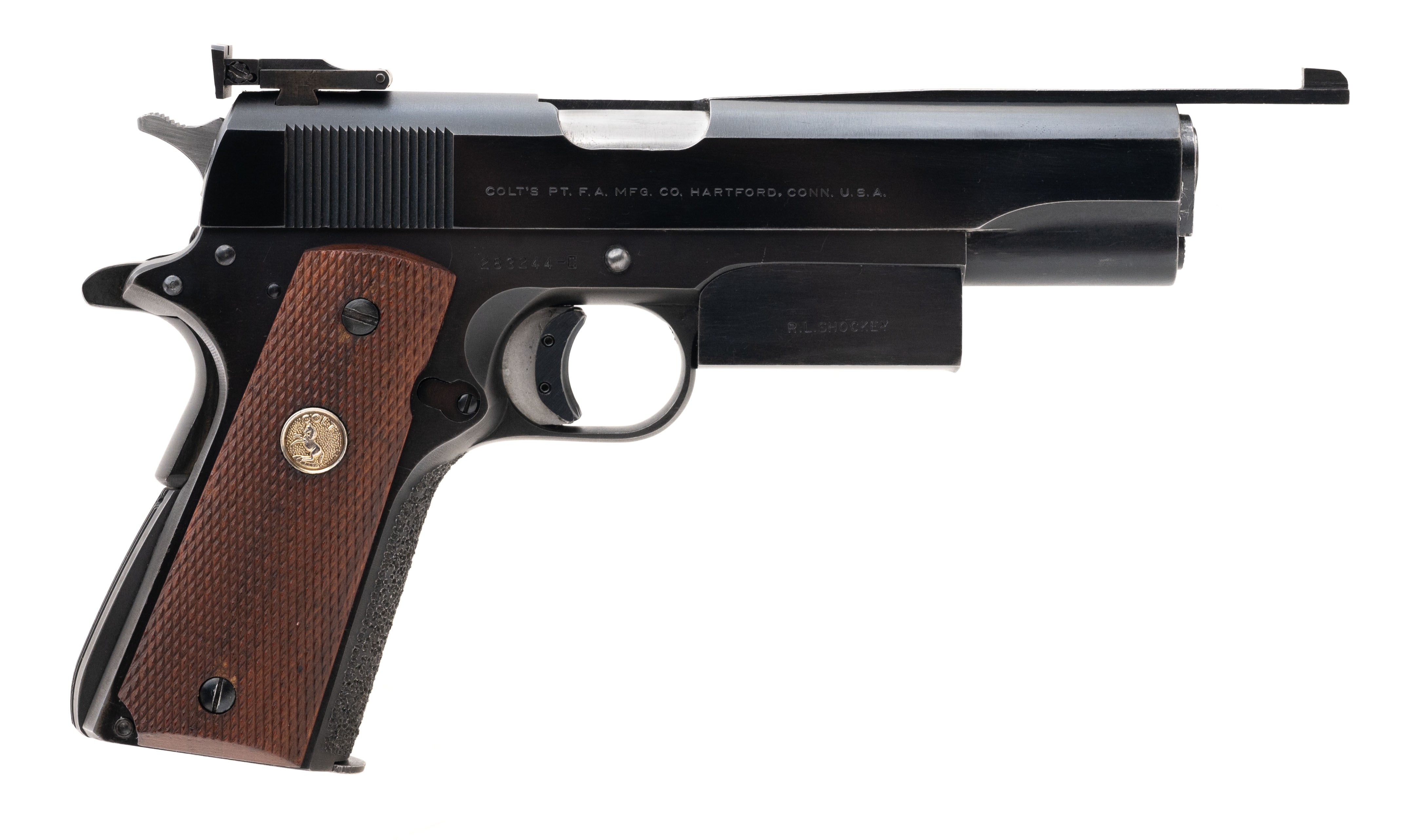 R.L. Shockey Colt Bullseye Target Custom 1911 45 ACP Pistol (C19459 ...