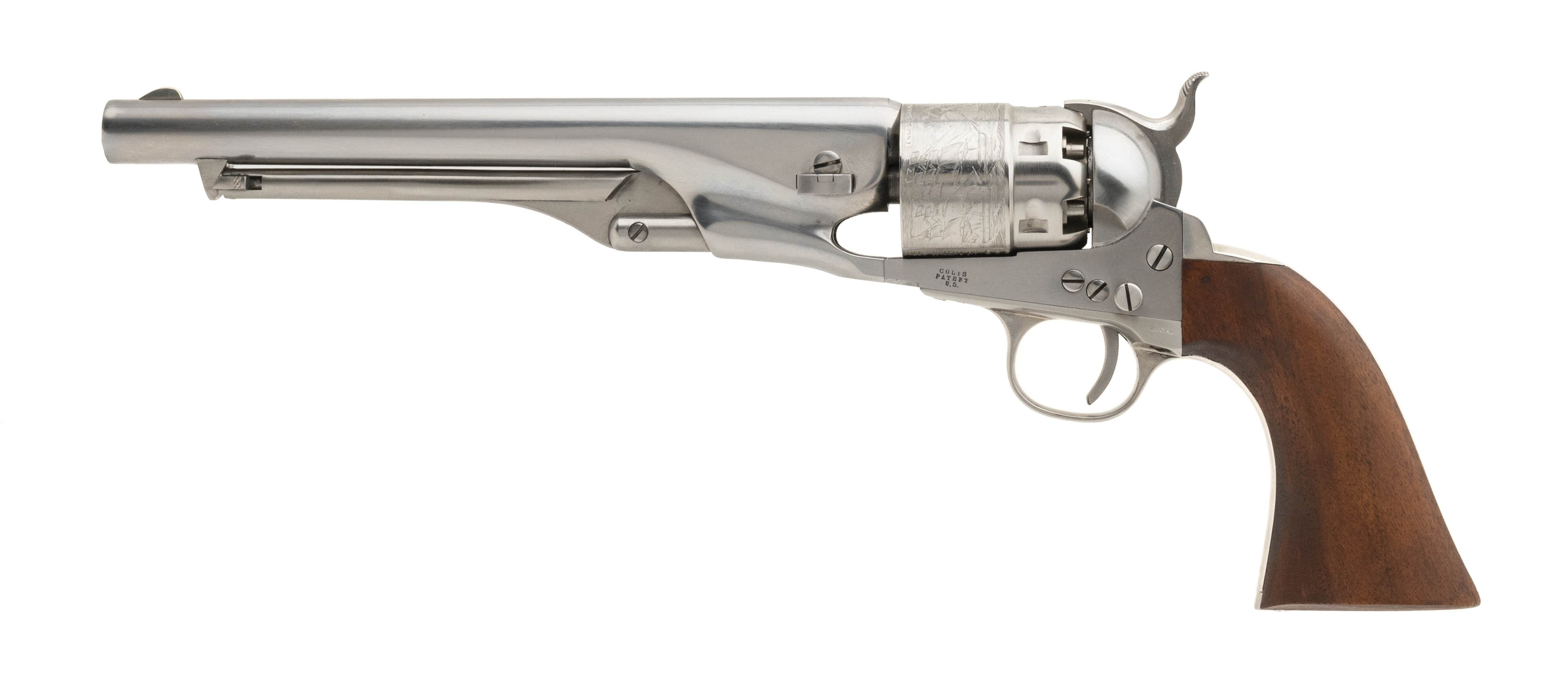 Colt 2nd Gen 1860 Army Stainless Steel Black Powder Revolver .44 cal ...