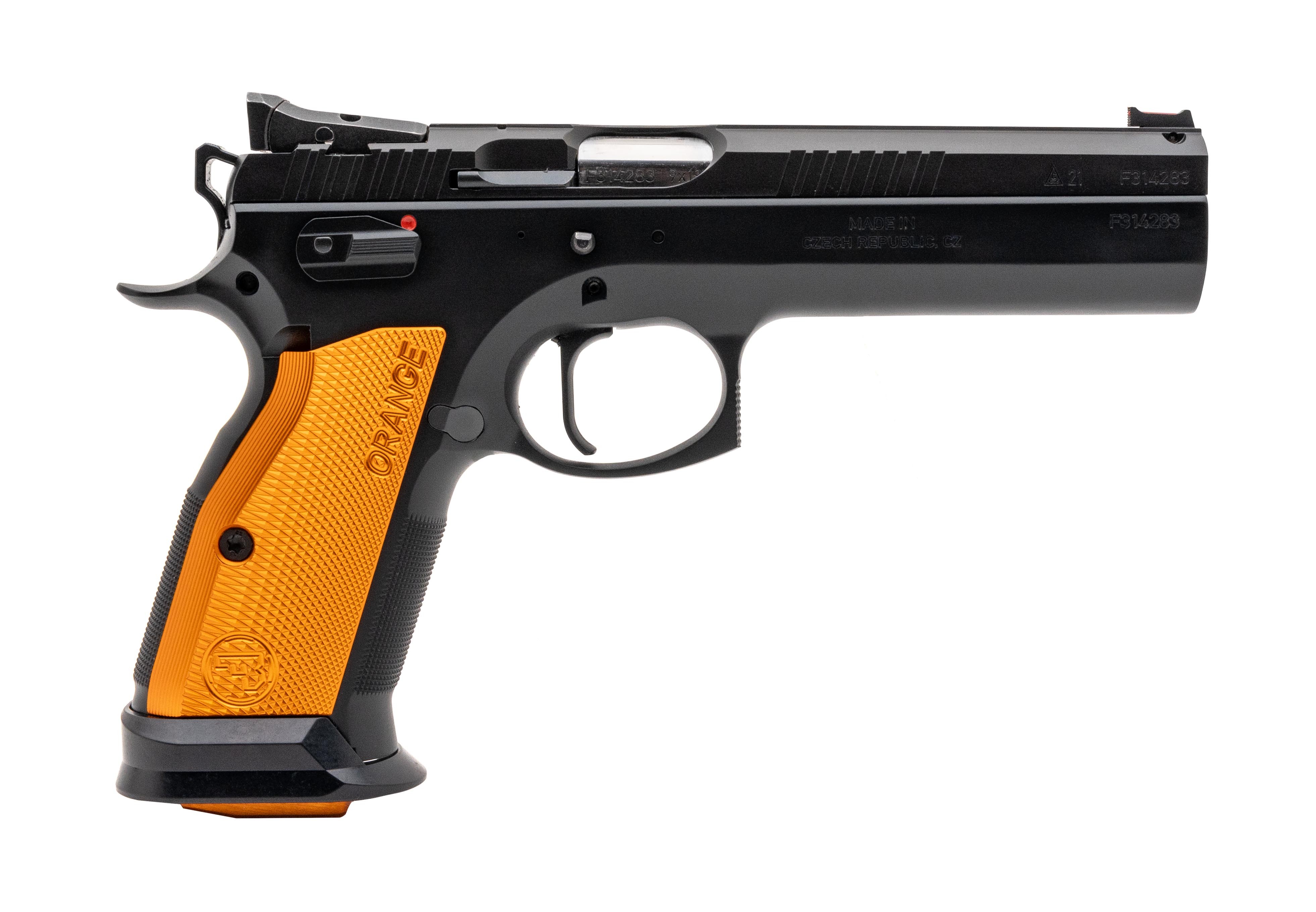 CZ 75 Tactical Sport Orange Pistol 9mm (PR65981) - Collectors Firearms