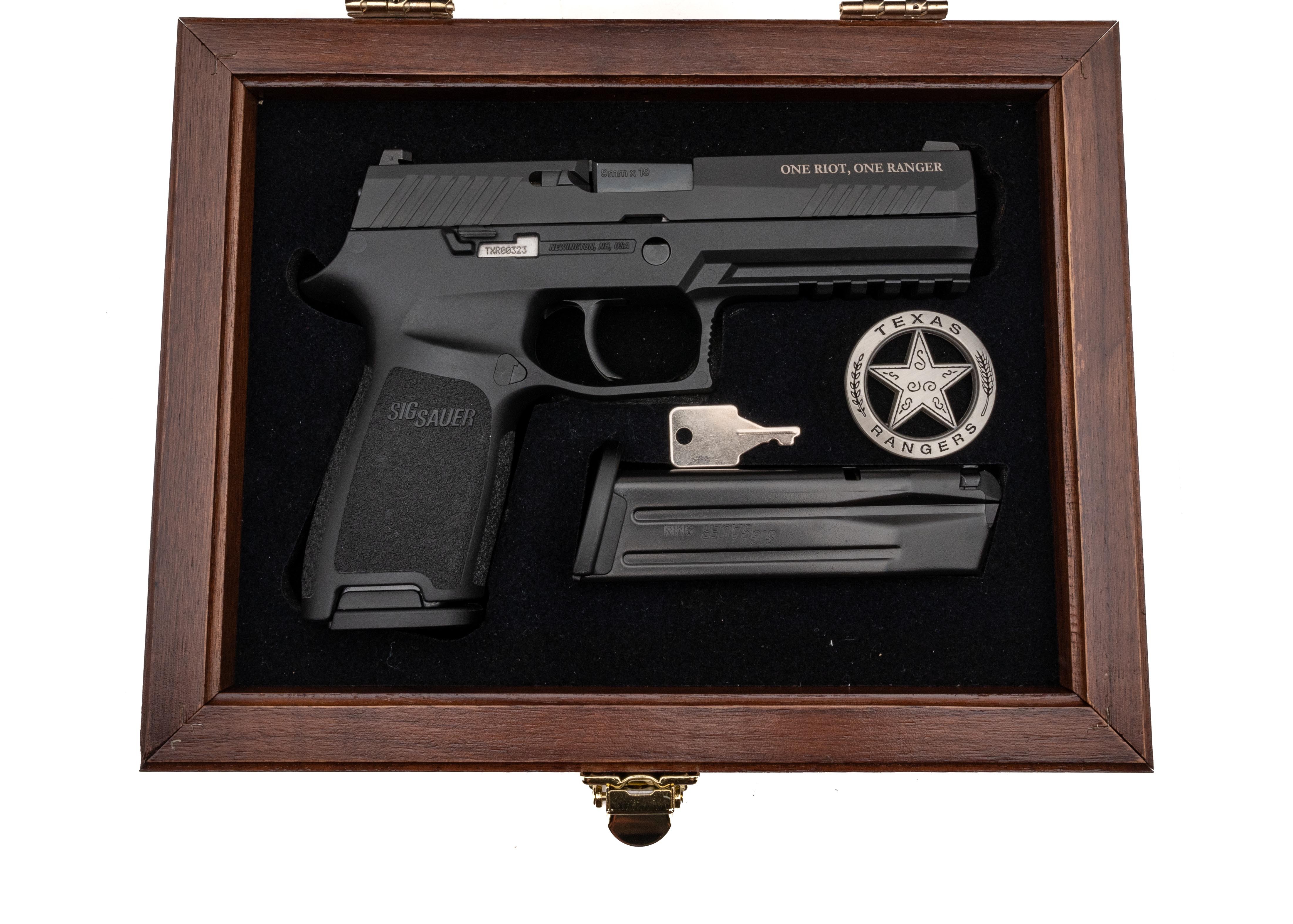 Sig Sauer P320 Texas Ranger Pistol 9mm (PR63842) - Collector’s Firearms