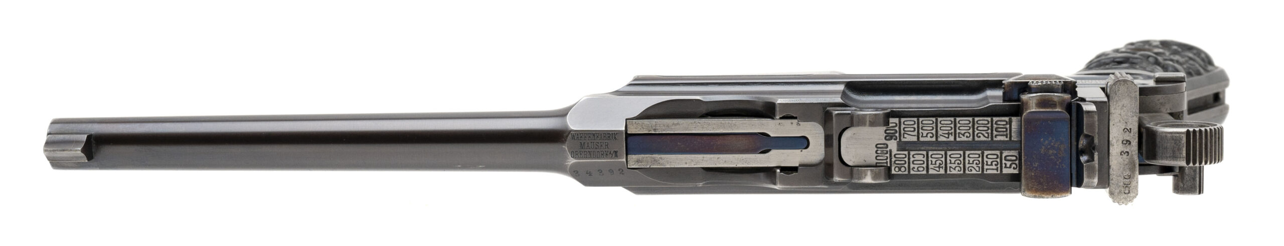 Broomhandle Mauser C96 w/ Matching Shoulder Stock and Carved Gutta ...