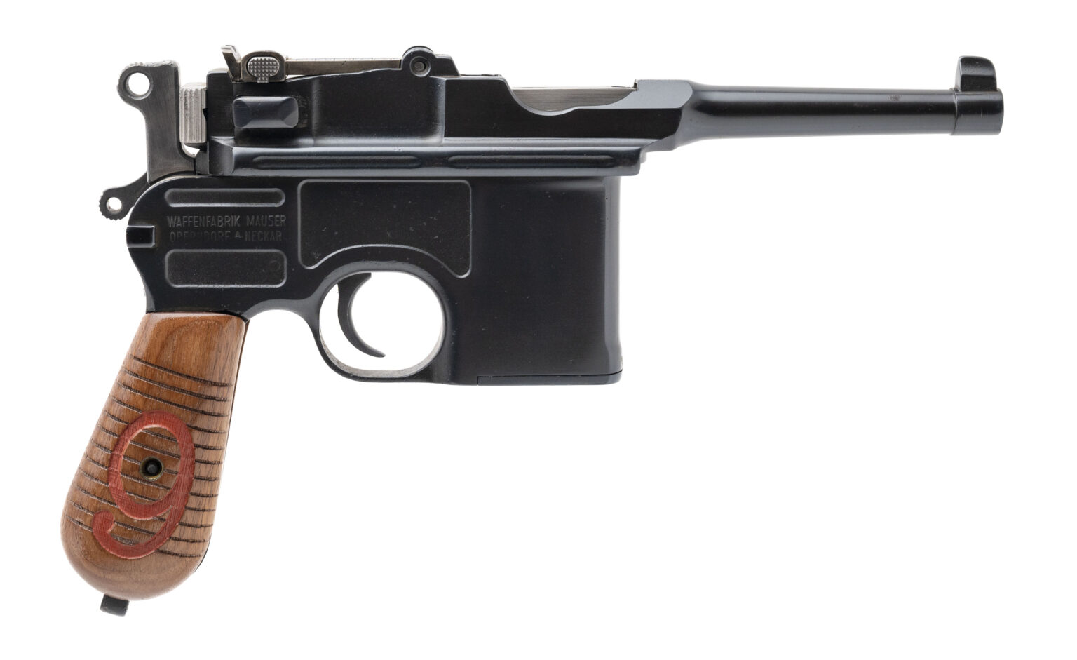Red 9 Broomhandle Mauser C96 (PR70229) - Collectors Firearms