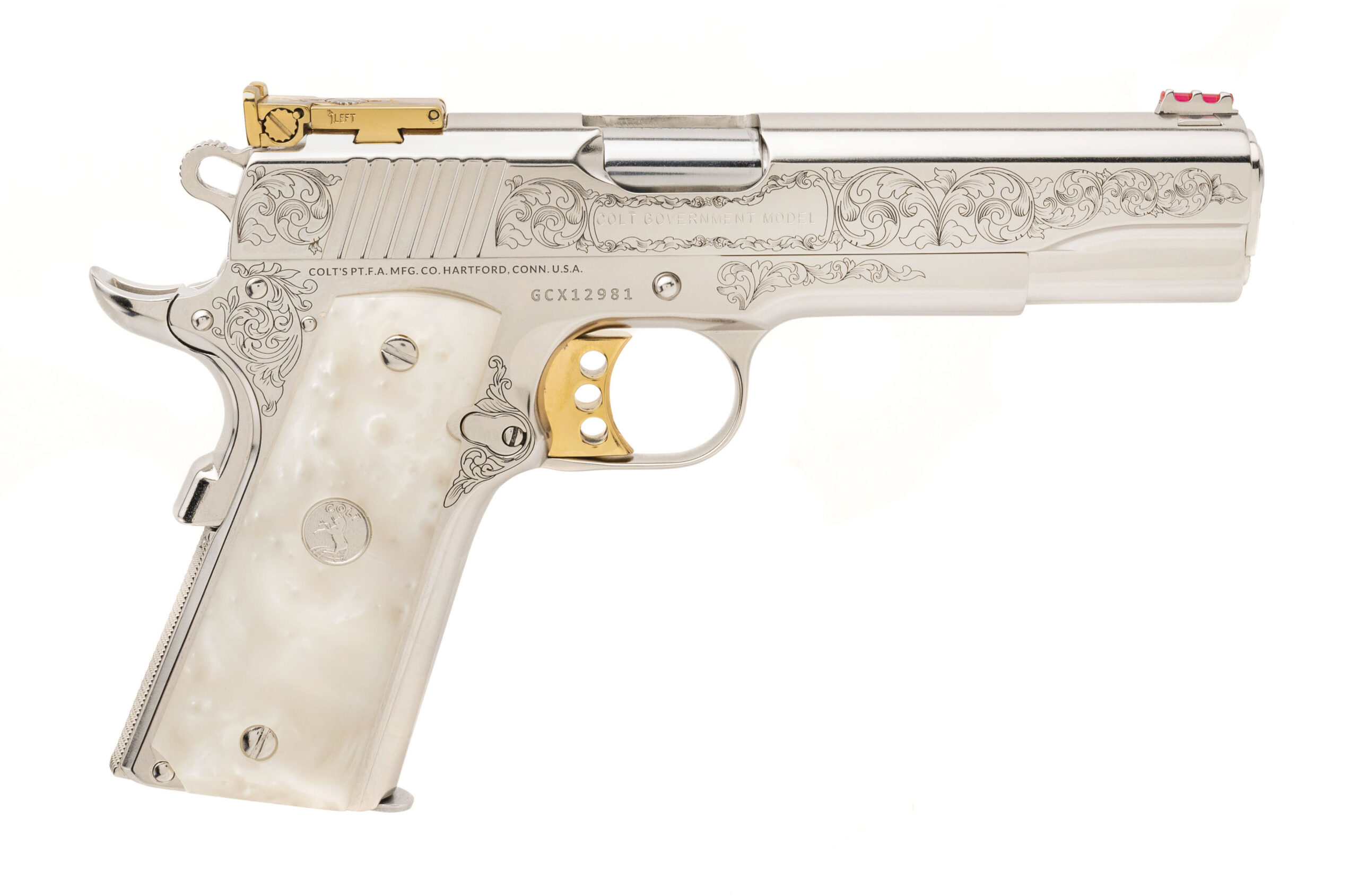 Colt Gold Cup Trophy Custom Engraved Pistol .45 ACP (C20573 ...