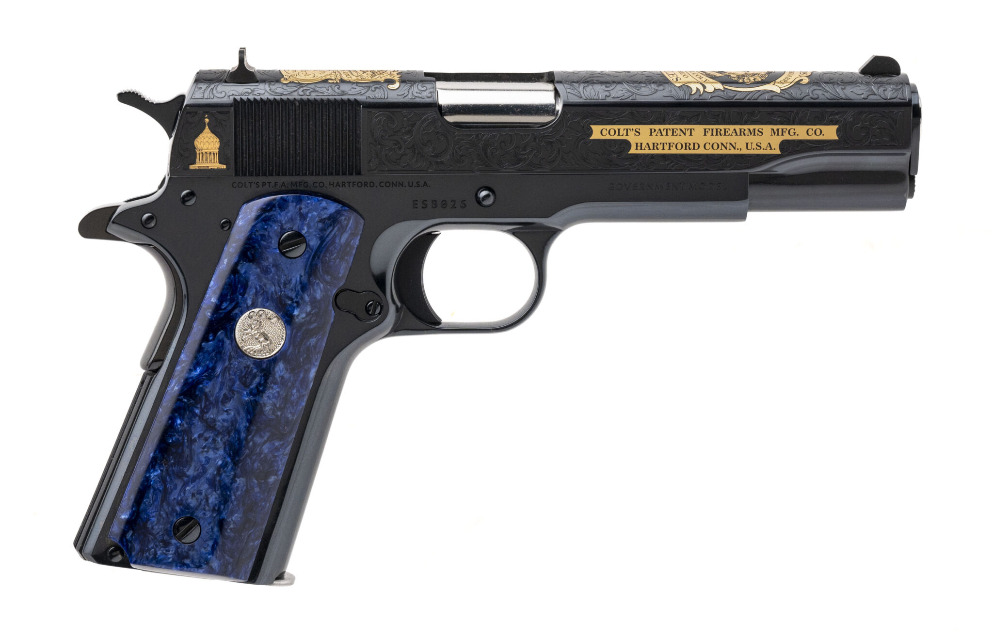 Colt Sam Colt Edition 1911 Pistol .38 Super (C20771) - Collectors Firearms