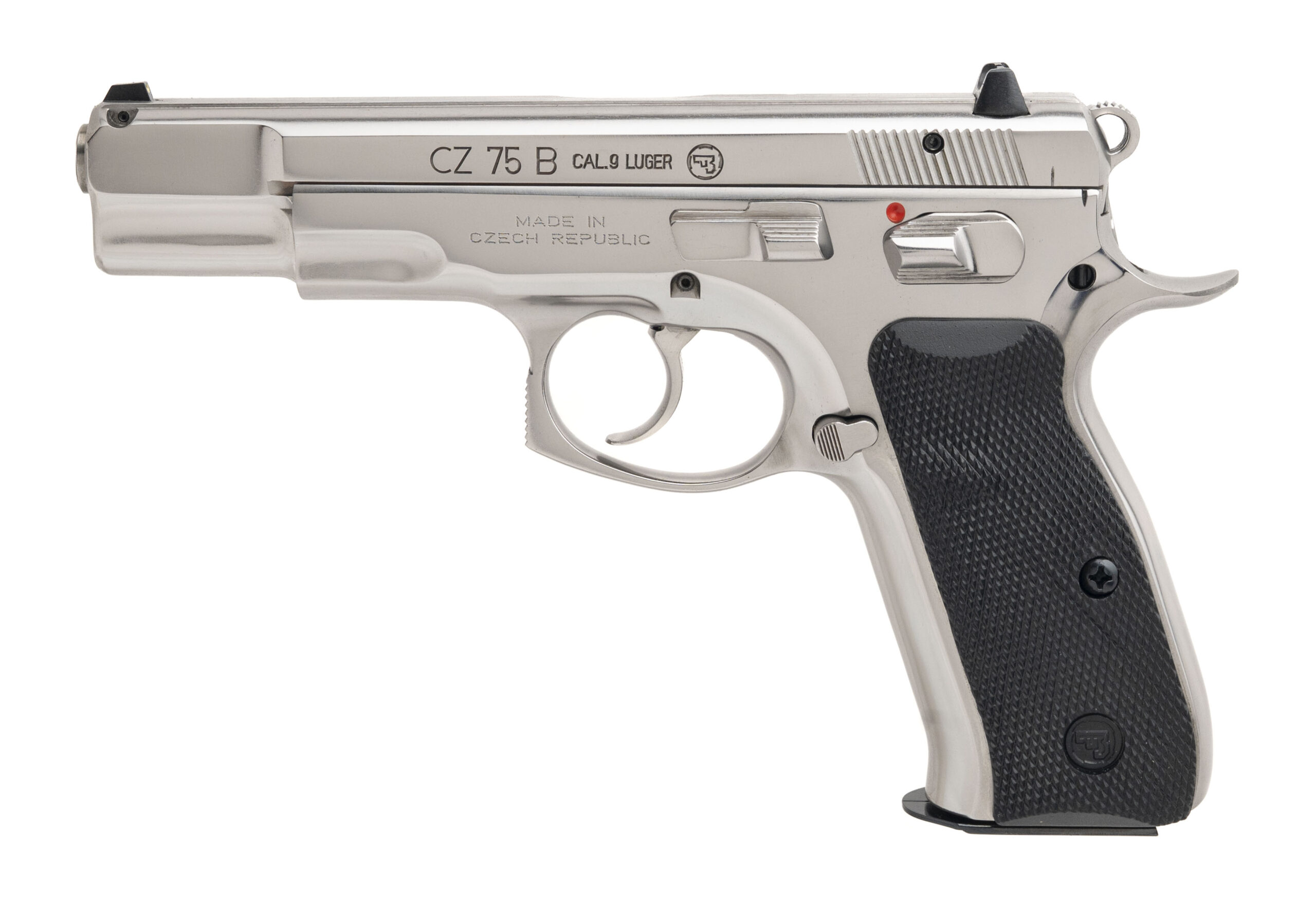 CZ 75 B High Polish Stainless Pistol 9mm (PR73412) - Collectors Firearms