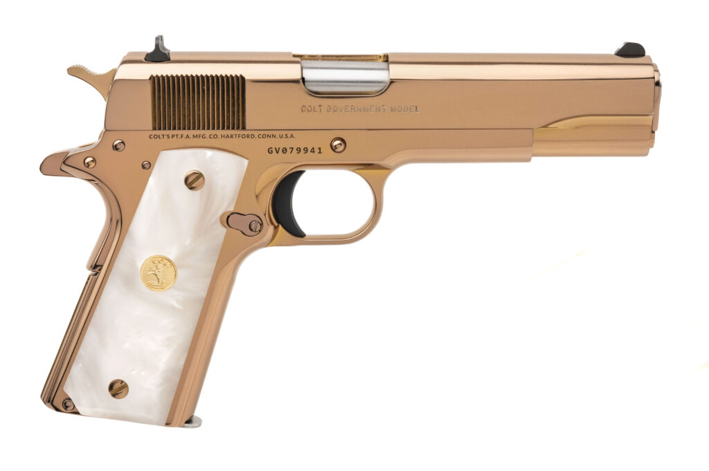 (SN: GV079941) Colt Custom Gov't 1911 TALO Edition Rose Gold Pistol .38 ...