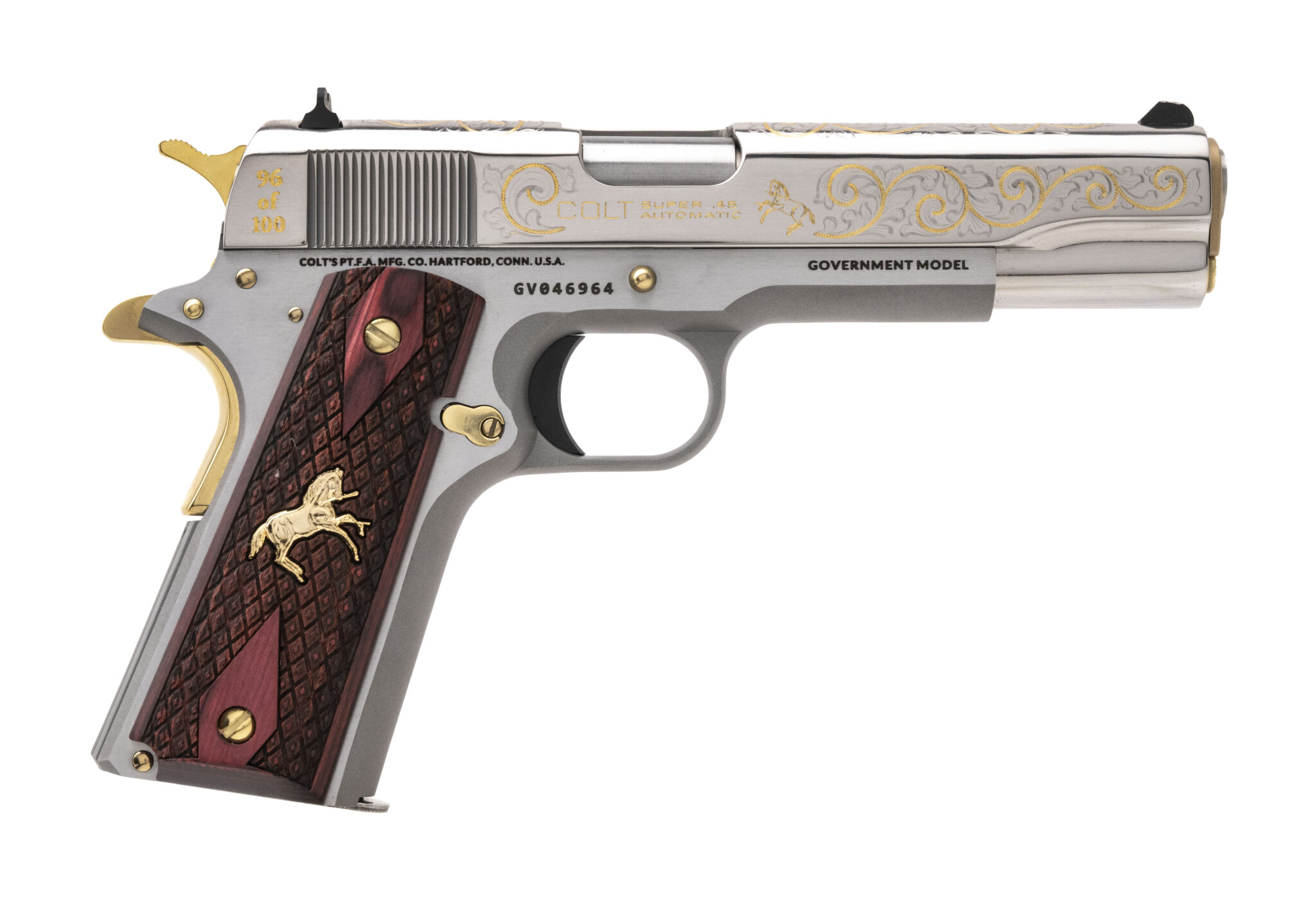(SN: GV046964) CNC "Western Rope" Colt Government 1911 Pistol .45 Auto ...