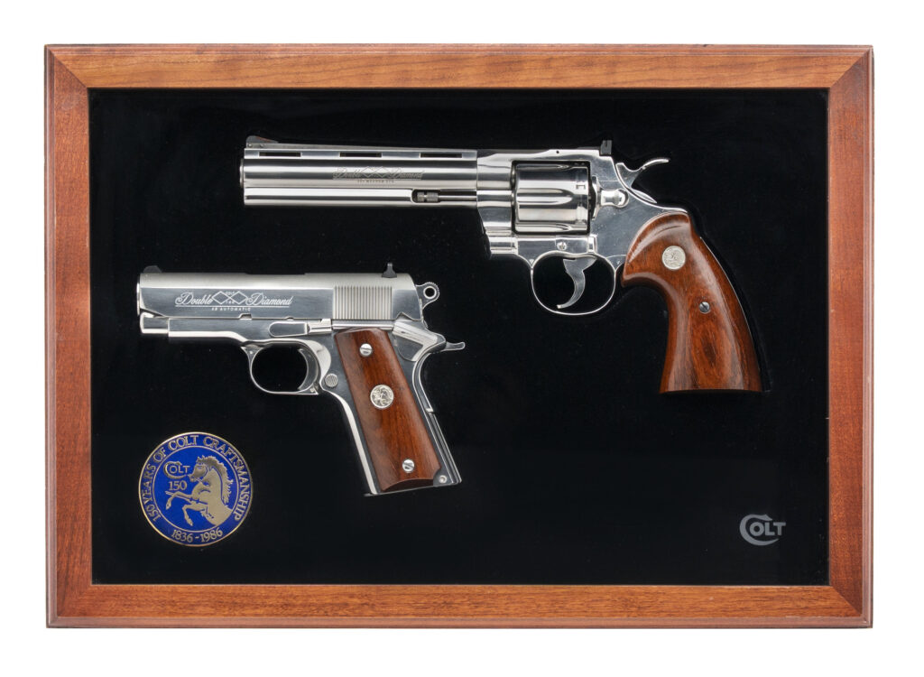 Colt Double Diamond 150th Anniversary Python & Officers ACP Set (C20904 ...