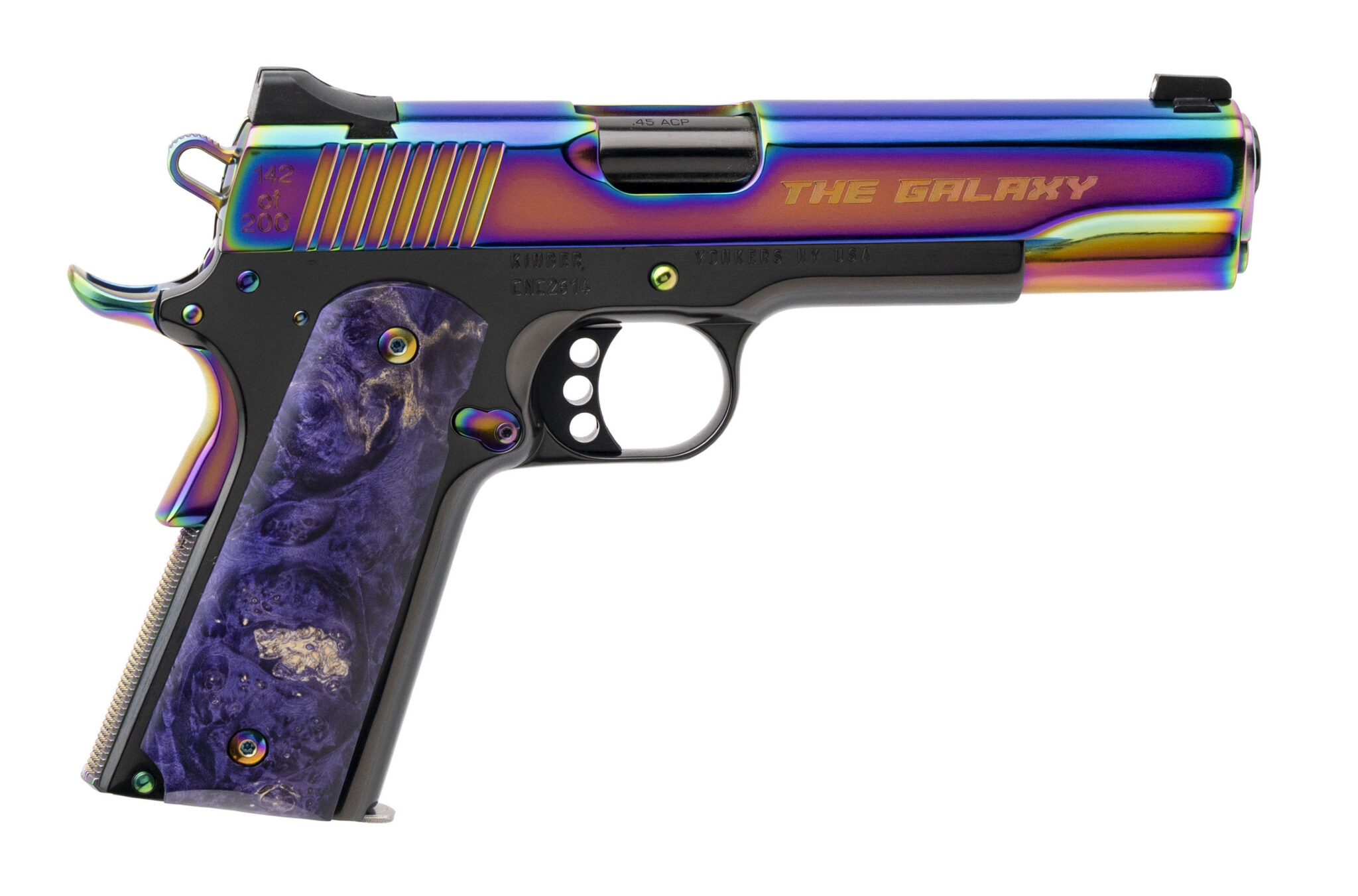 (SN: CNC2614) CNC Kimber 1911 'Galaxy' Pistol .45 Auto (NGZ6043) NEW ...