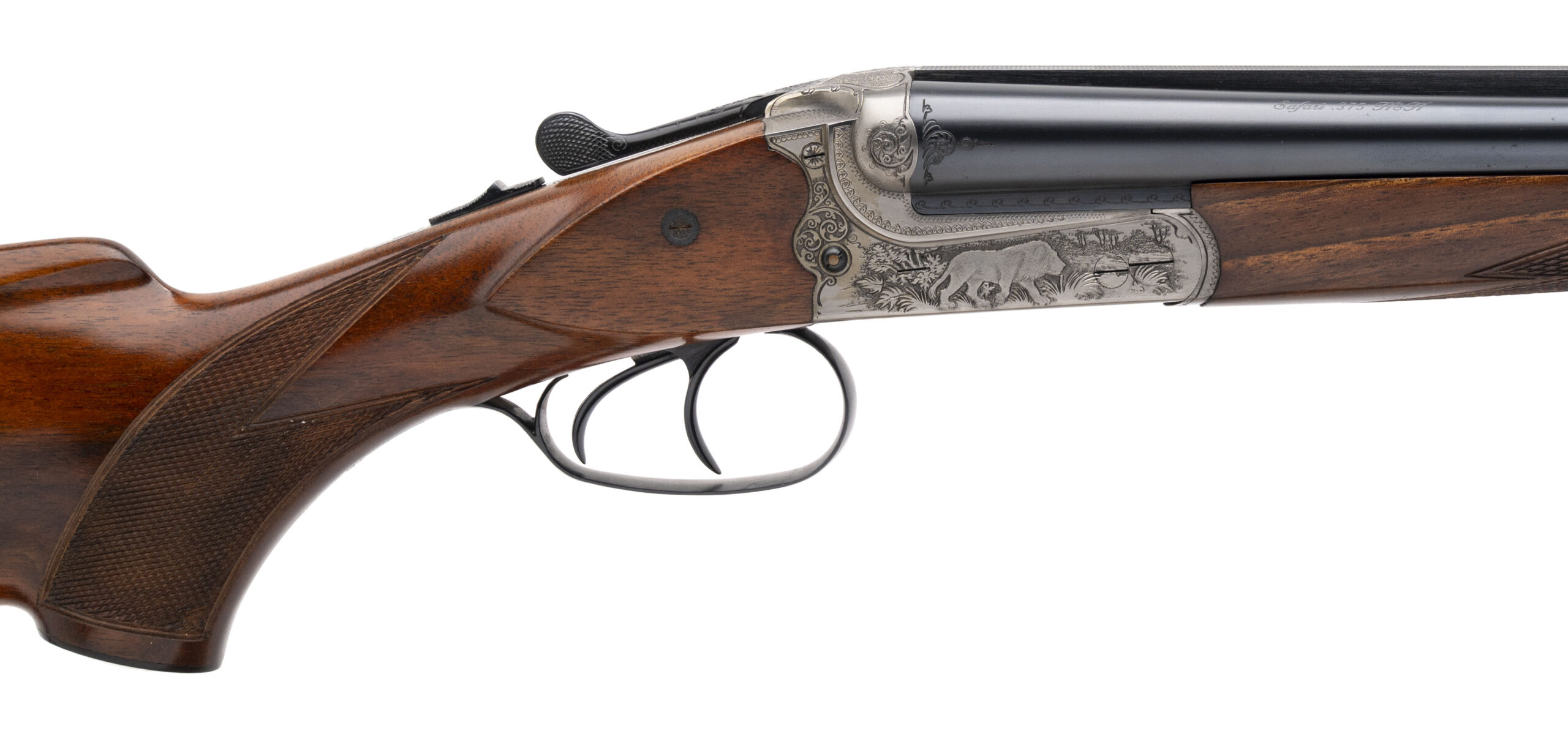 MERKEL SAFARI SIDE BY SIDE DOUBLE RIFLE .375 H&H MAGNUM (L2025-10949 ...