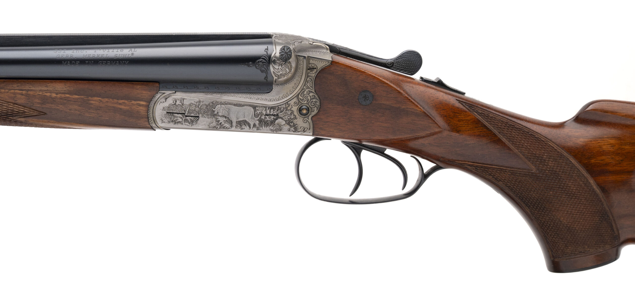 MERKEL SAFARI SIDE BY SIDE DOUBLE RIFLE .375 H&H MAGNUM (L2025-10949 ...