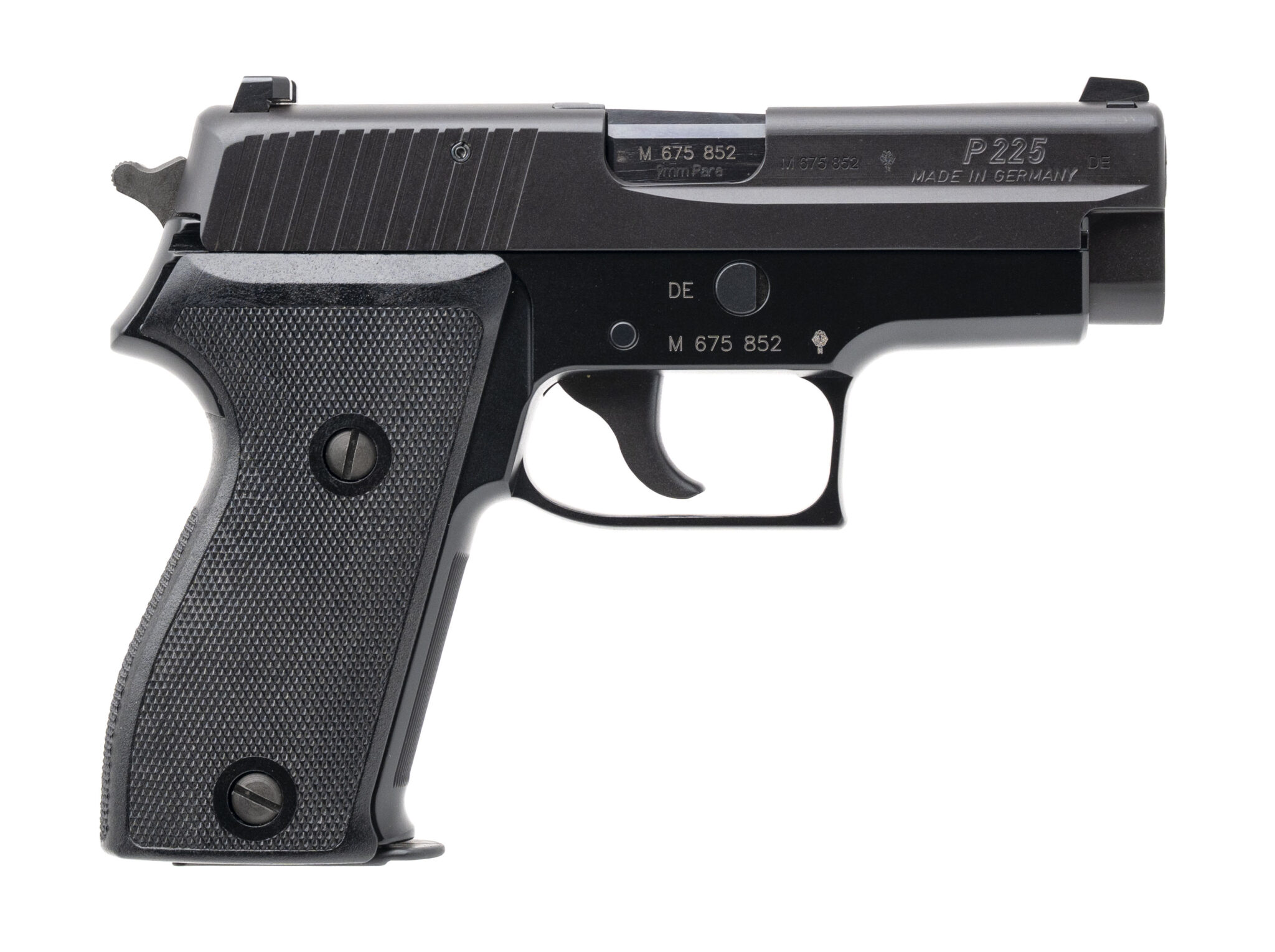 SIG SAUER P225 GERMAN POLICE PISTOL 9MM (D2025-02404) DTX - Collectors ...