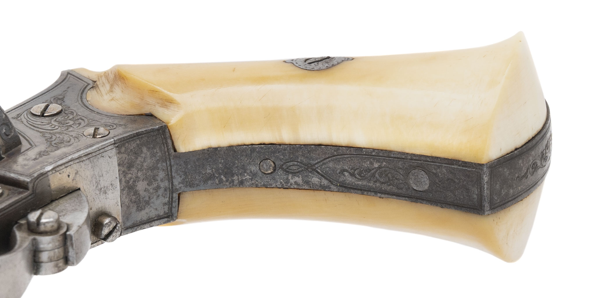 Very Fine Belgian Pinfire Revolver W/ Ivory Grips (51004) - Collectors ...