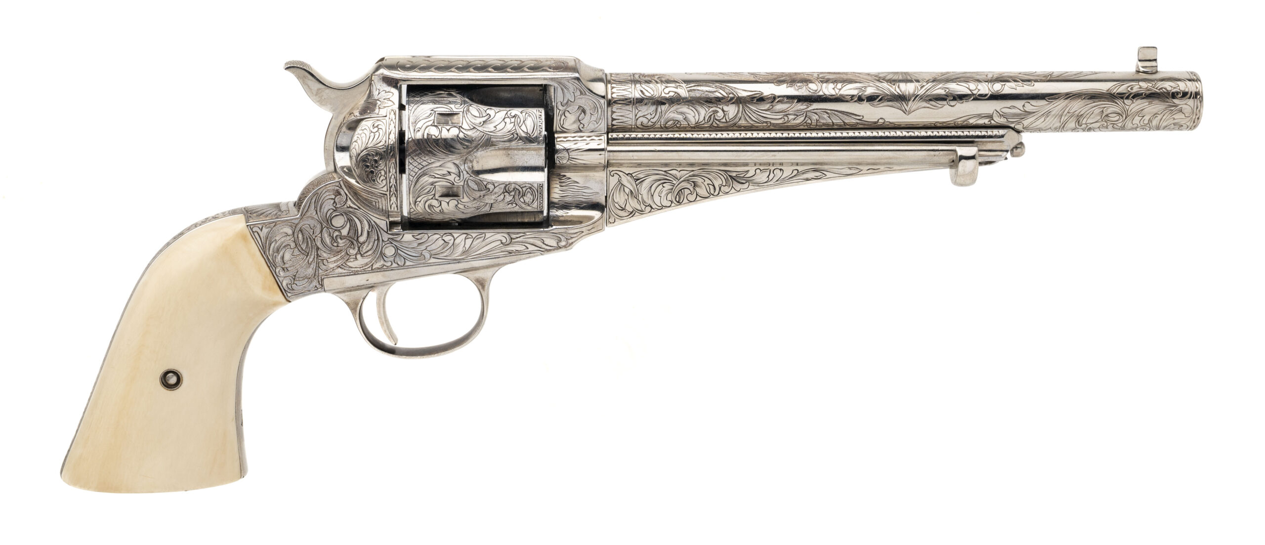 Ken Hurst Engraved Remington 1875 w/ Ivory Grips (51245) - Collectors ...