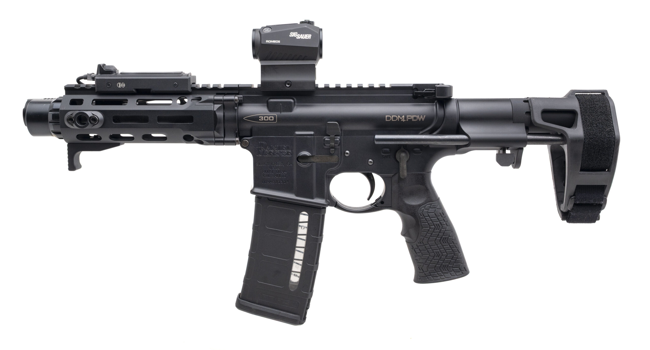 Daniel Defense DDM4 PDW Pistol .300 Blackout (L2025-13667) - Collectors ...