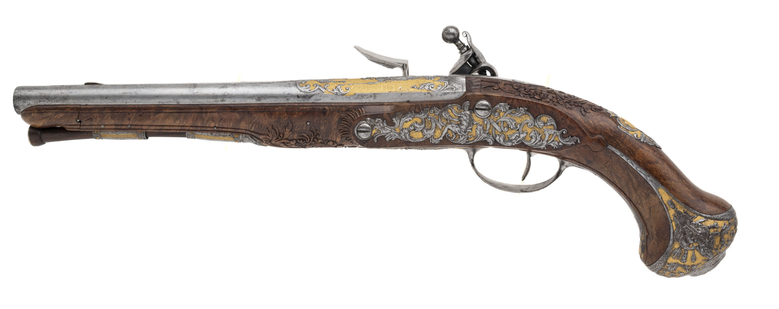 Exceptionally Fine Pair of French Flintlock Garniture Pistols by Henry ...