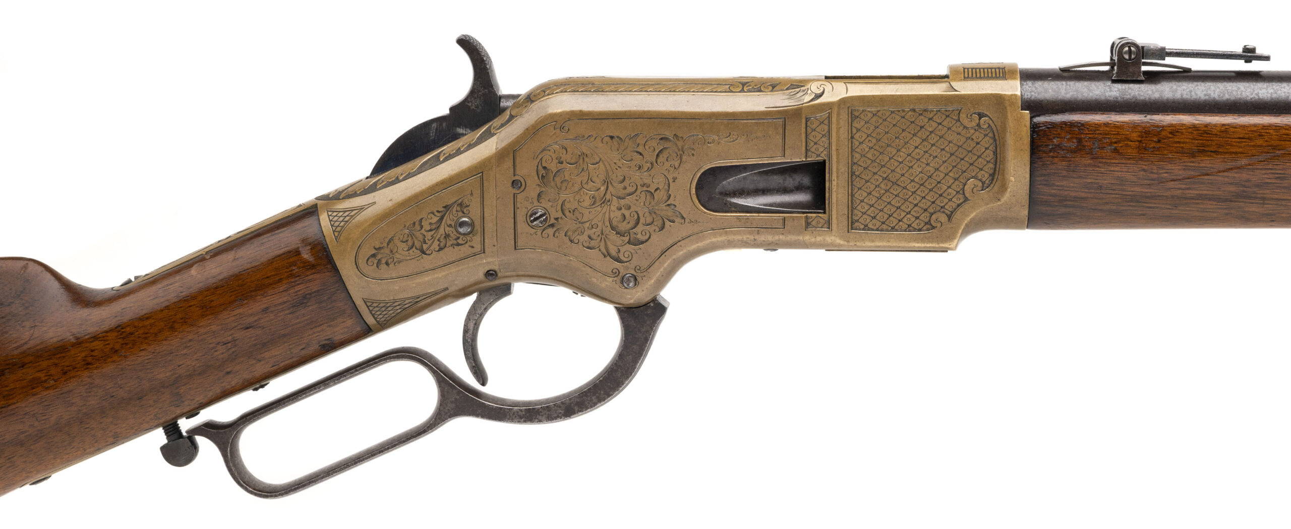 New York Engraved Winchester 1866 Musket (59652) - Collectors Firearms