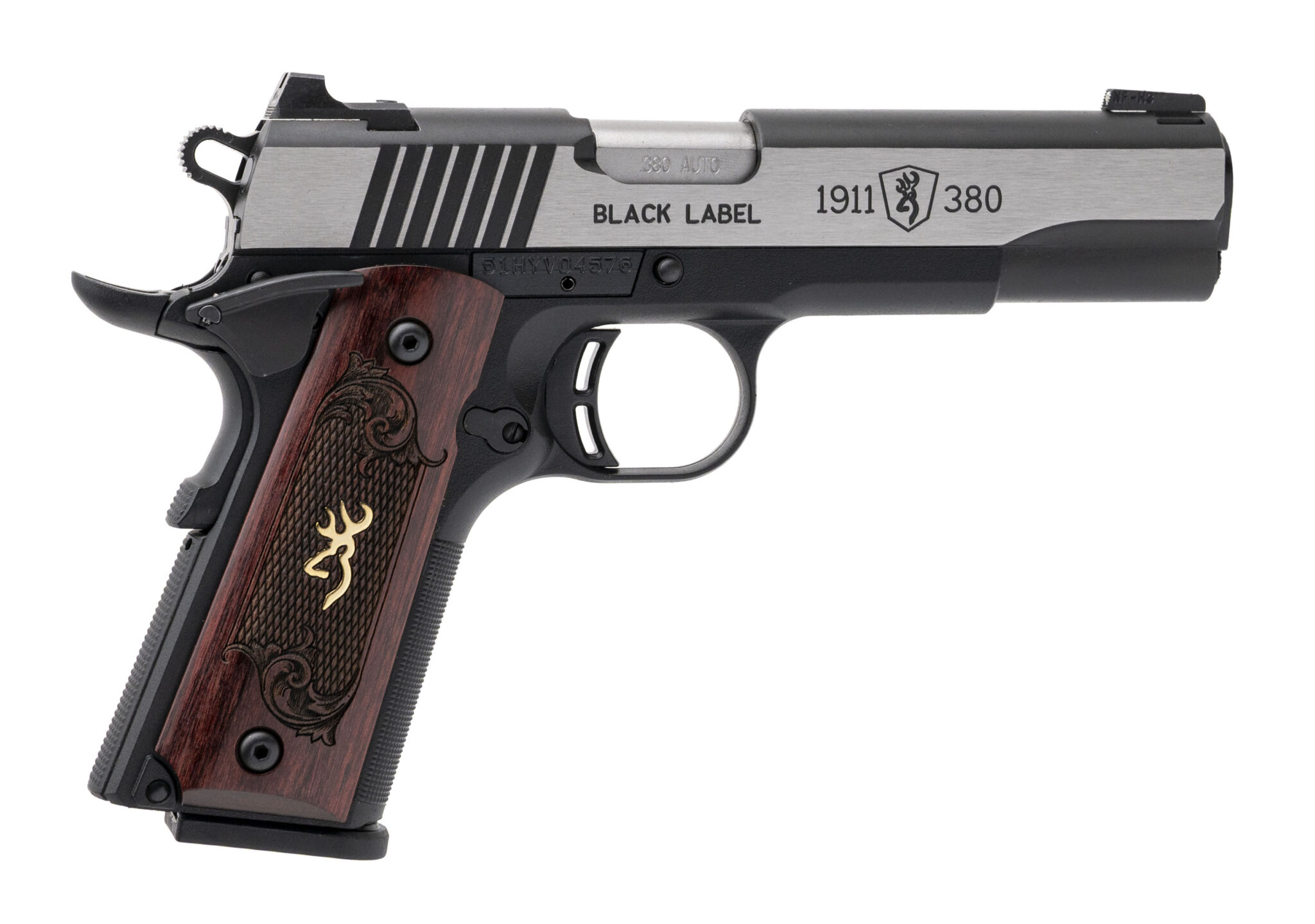 (SN: 51HYV04576) Browning 1911-380 Black Label Medallion Pro Pistol ...