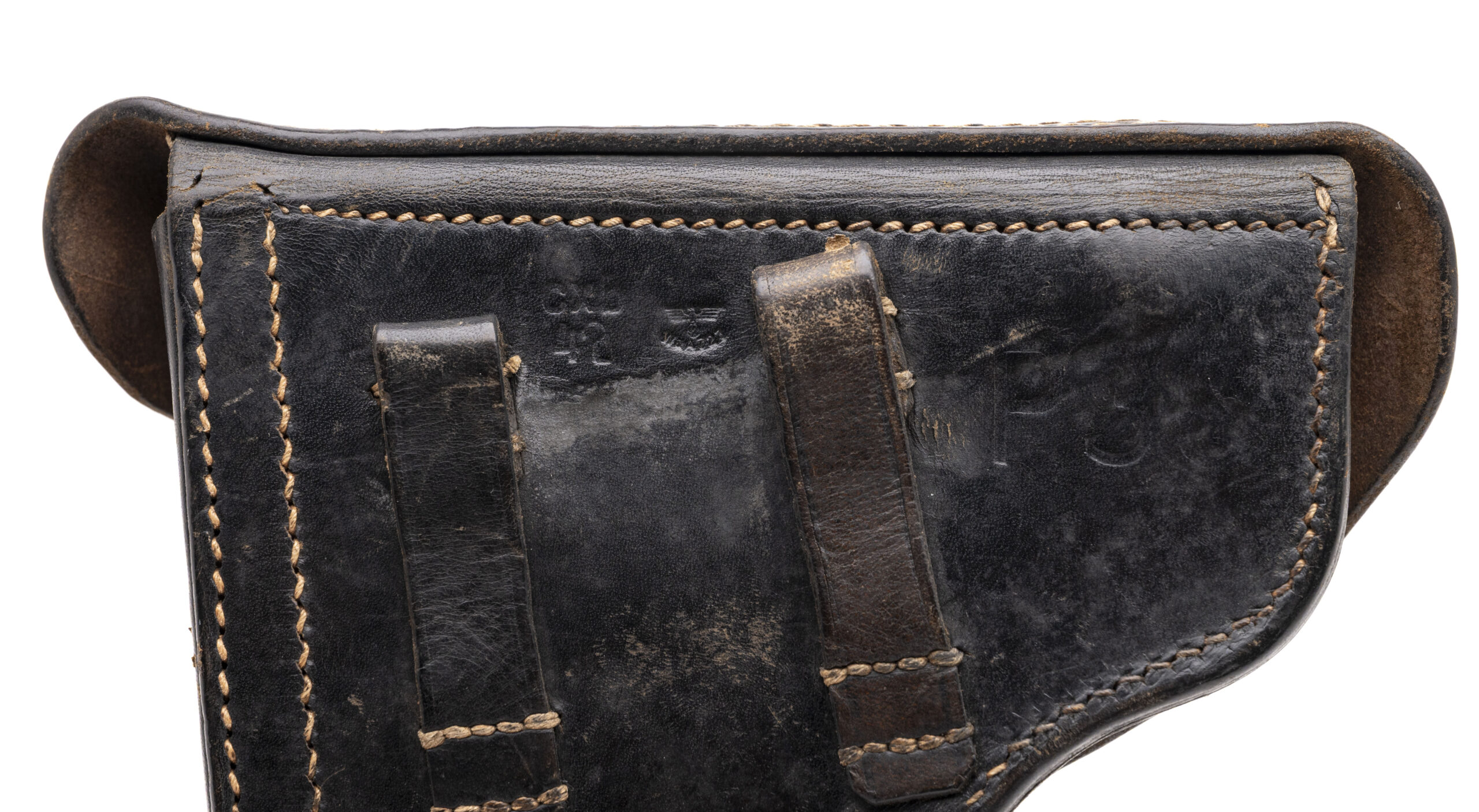 WW2 cxb 42 P-38 leather pistol holster (12339368) - Collectors Firearms