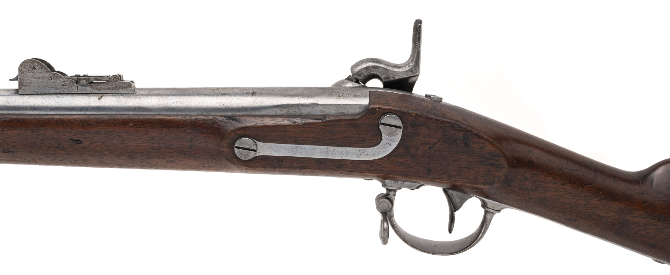 U.S. Springfield Model 1842 Rifled Musket with long range rear sight ...