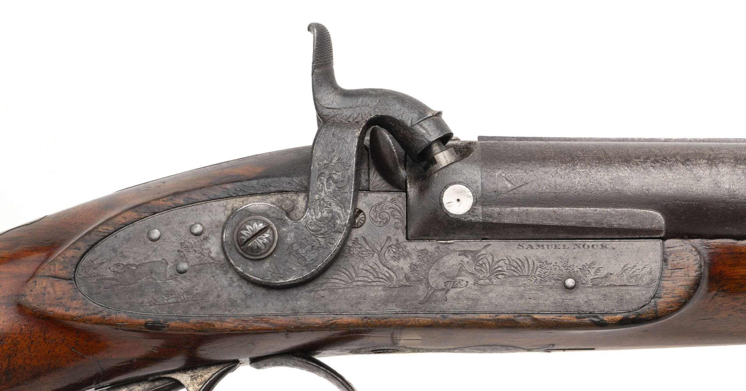 Double Barrel Percussion Shotgun by Samuel Nock (AS106) - Collectors ...