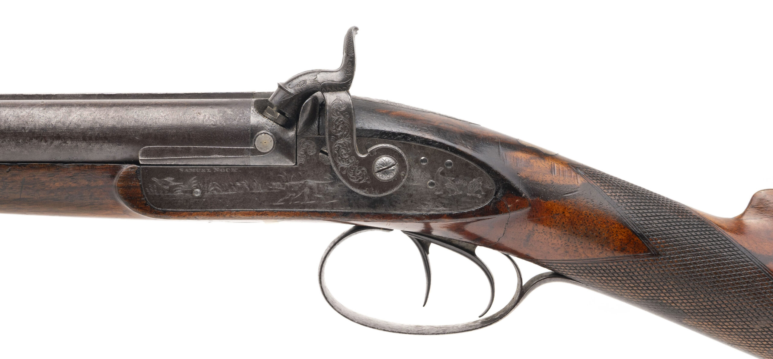 Double Barrel Percussion Shotgun by Samuel Nock (AS106) - Collectors ...